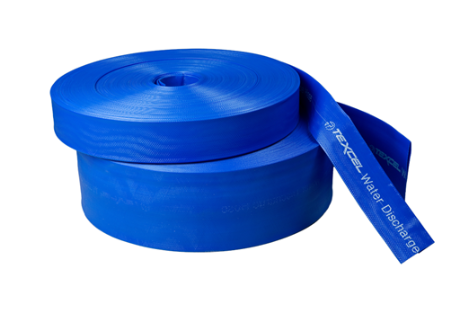 Texcel Rubber Blue PVC Discharge Blue Layflat Hose (PVC-PB) (Sold per ...